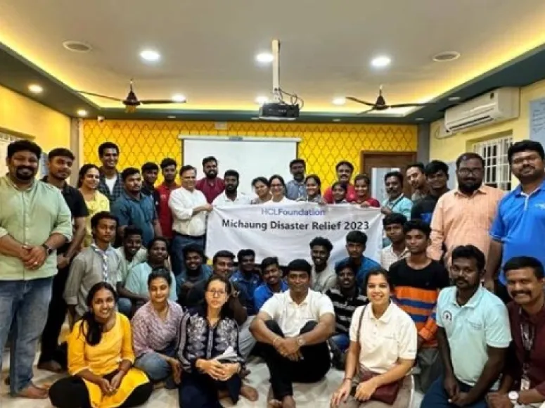 Relief support provided after Cyclone Michaung, Chennai | HCLFoundation